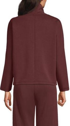 Lands End Scuba-Sweatshirt, Damen, Größe:36-38 regular, Pink, Polyester/Polyester-Mischung/Baumwolle Modal, by Lands End