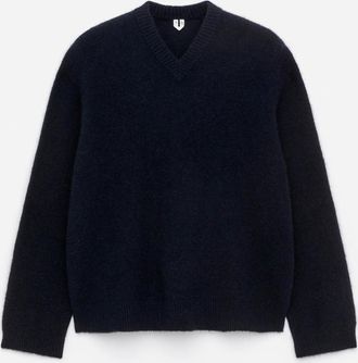 Arket Lockerer Pullover Aus Alpakawollmischung -Blau