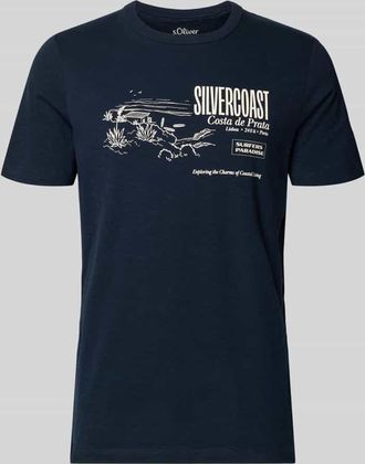 s.Oliver Red Label Regular Fit T-Shirt aus reiner Baumwolle