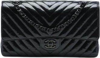 Chanel Pre-owned Sac Bandouli&egrave;re Classique Double Flap - Femme - Pre-owned - Noir - Taille: ONE Size