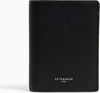 Le Tanneur Petit portefeuille vertical zipp&eacute; 2 volets Lucien en cuir grain&eacute;