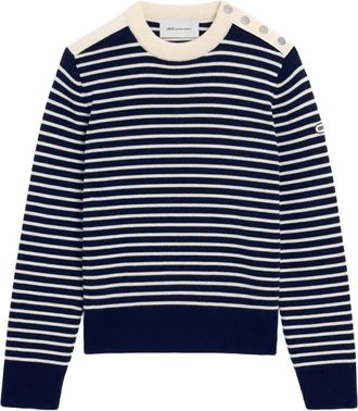 Ami Rundhals-Strickware - - Knitwear - Herren - Blau - S