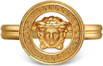 Versace Femme, Accessoires, Jaune, Taille: 50 MM Medusa 95 Ring