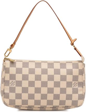 Louis Vuitton Hobo Bags - Damier Azur Pochette Accessoires - Gr. unisize - in Wei&szlig; - f&uuml;r Damen