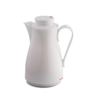 Rotpunkt Isolierkanne 820 Karla 1,0 l | Zweifunktions-Drehverschluss | BPA Frei- gesundes Trinken | Made in Germany | Warm + Kalthaltung | Glaseinsatz (Arctic 