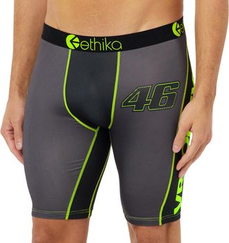 Ethika Herren Underwear VR Forty SIX Gray/Yellow L Boxershorts, Amarillo/Gris, Estándar