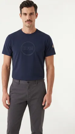 Colmar T-Shirt COLMAR MENS T-SHIRT, Herren, Gr. 3XL, marine, Jersey, Obermaterial: 100% Baumwolle, unifarben, regular fit normal, Rundhals, abgesteppte Kante