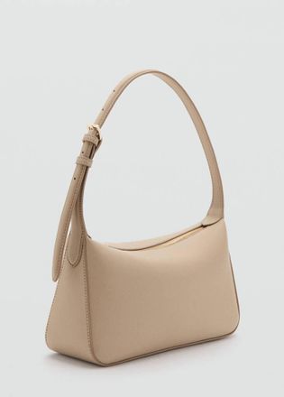 Mango Sac port&eacute; &eacute;paule simili-cuir beige - Femme - Taille unique - MANGO