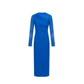 Saison 1865 Umesh langes Strickkleid - Blau