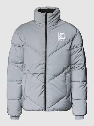 Karl Kani Steppjacke mit Stehkragen und Label-Stitching