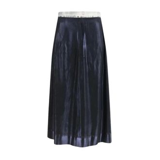 Maison Margiela Jupe Midi en Ac&eacute;tate - Femme - Jupes - Bleu - Taille: 40 FR