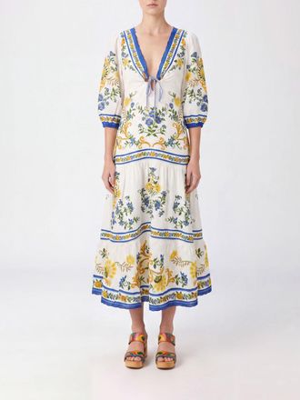 Farm Rio Emily Floral Hemdblusenkleid aus Leinenmischung mit Ballon&auml;rmeln