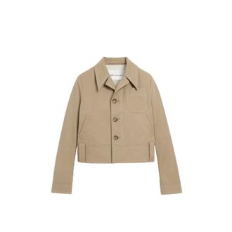 Ami Femme, Vestes, Beige, Taille: 36 FR Veste AMI