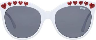 Victoria's Secret Femme, Accessoires, Blanc, Taille: ONE Size Pk0009-5725A Lunettes de soleil