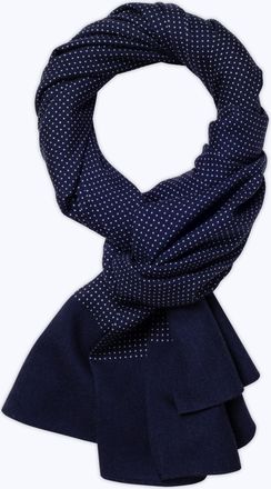 Fursac Echarpe en laine &agrave; pois - Taille Unique - Homme