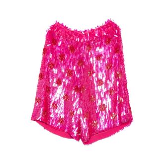 Dries Van Noten Pomy Shorts mit Paillettenbesatz - - Shorts - Damen - Rosa - S