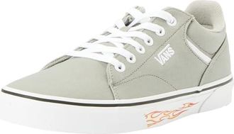 Vans Baskets Seldan en Toile pour Homme, Noir/Blanc, Variété Paroi latérale Grise, 42 EU