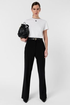 Gerard Darel T-shirt en coton &agrave; monogramme - MAIANE - Blanc