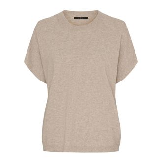 BTF-CPH Btfcph, Femme, Pulls, Beige, Taille: 38 FR T-Shirt en maille fine