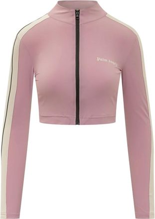 Palm Angels Femme, Sport, Rose, Taille: 38 FR Logo Training Jkt