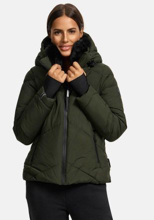 Marikoo Winterjacke Simaraa mit abnehmbarem Kunstfellkragen