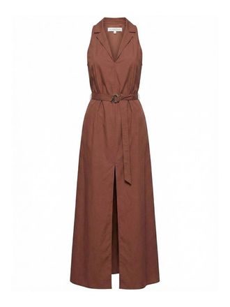 Patrizia Pepe Robe Au Genou - Marron Clair