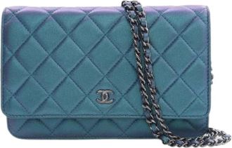 Chanel Pre-owned Wallet On Chain - - Pre-owned - Damen - Blau - ONE SIZE