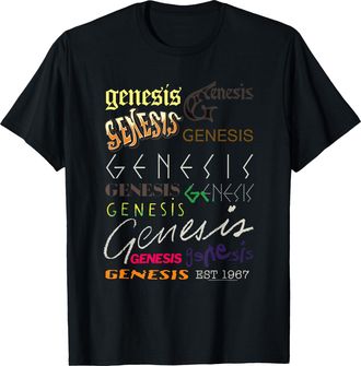 Genesis Geschichte des Genesis-Logos seit 1967 T-Shirt