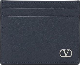 Valentino Garavani Homme, Accessoires, Bleu, Taille: ONE Size Porte-cartes VLogo Signature