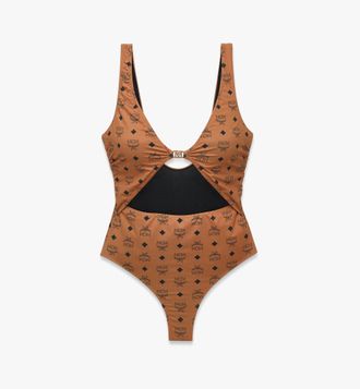 MCM Badeanzug mit Monogramm-Print
