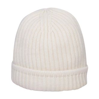Blanca Vita Femme, Accessoires, Blanc, Taille: ONE Size Ribbed Beanie