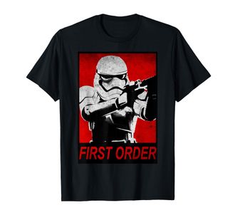Star Wars The Force Awakens Stormtrooper First Order Poster T-Shirt