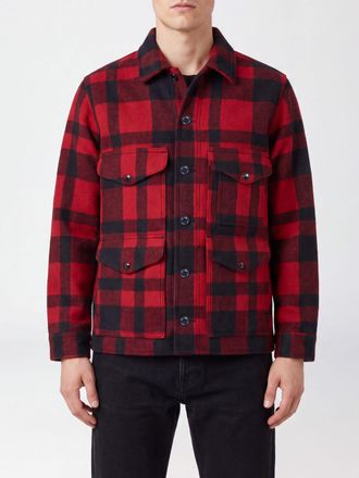 Filson Manteau court droit en 100% laine avec poches plaqu&eacute;es
