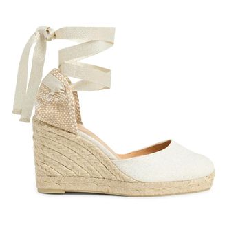 Castaner Femme, Chaussures, Blanc, Taille: 41 EU Carina/8/032 9 cm Compensées