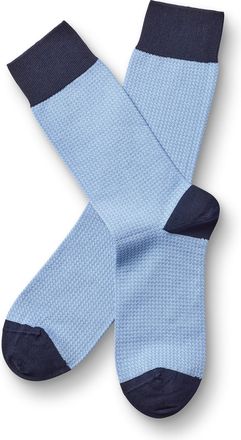 CHARLES TYRWHITT Socken mit Hahnentrittmuster - Himmelblau