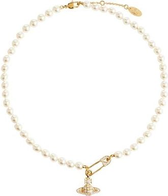 Vivienne Westwood Collier Lucr&egrave;ce en Perles