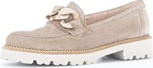Gabor Femme Chaussures Basses, Dame Mocassin,Chaussons,Loafer,Chaussures daffaires,Pantoufles,Beige (Kiesel),38 EU / 5 UK