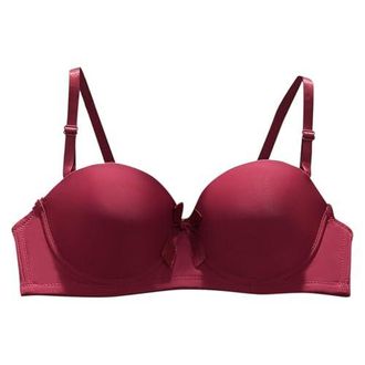 Generic Soutien-gorge push-up rembourr&eacute; &agrave; armatures pour femme, bordeaux, 52