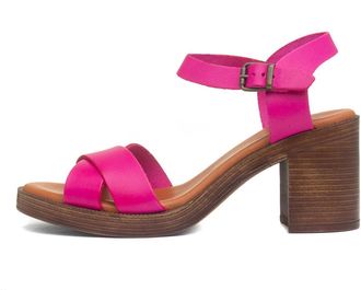 Hush Puppies Georgien Damen Sandalen mit Absatz, Rose, 40 EU