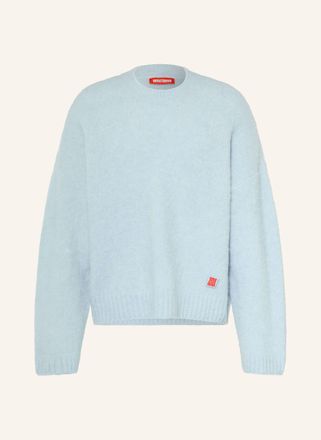 Worst Behavior Wrstbhvr Pullover Enci v3 Mit Alpaka blau