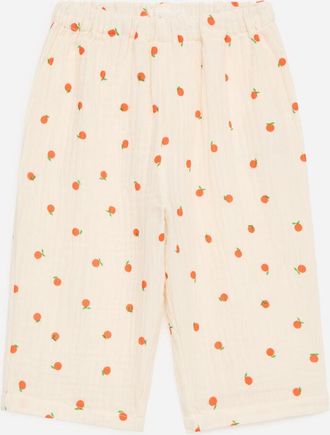 Arket Baumwollmusselin-Hose -Wei&szlig;