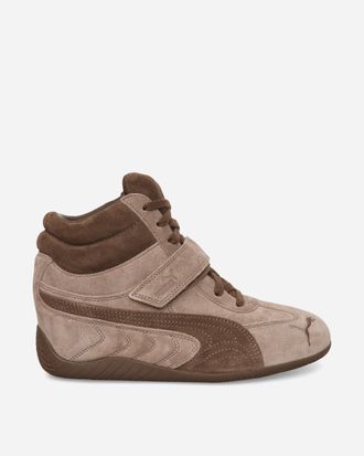 Puma Women s Speedcat Wedge Sneakers Totally Taupe / Chocolate
