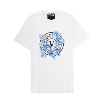 Versace Jeans Couture Homme, Tops, Blanc, Taille: L T-Chemises