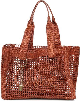 Chlo&eacute; Femme, Sacs, Brun, Taille: ONE Size Summer Banana East-West Tote Bag