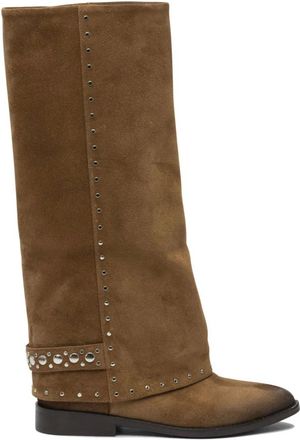 Strategia Femme, Chaussures, Brun, Taille: 36 EU Bottes hautes Velour Tequila