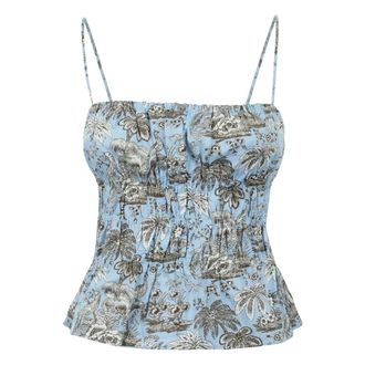 Staud Staud, Damen, Oberteile, Blau, XLGr&ouml;&szlig;e