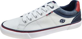 Dockers by Gerli Herren Schuhe Sneaker Turnschuh Schn&uuml;rschuh, Farbe:Wei&szlig;, Schuhgr&ouml;&szlig;e:EUR 44, Artikel:-500 White