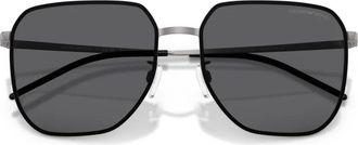 Emporio Armani unisex, Accessoires, Gris, Taille: 60 MM Lunettes de soleil