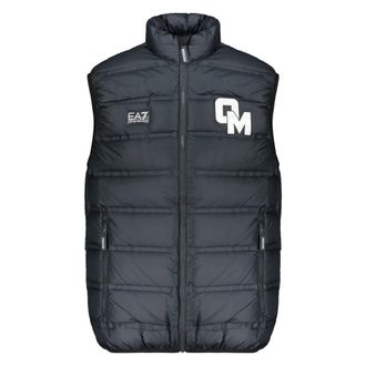 Emporio Armani Gesteppte Weste mit Logo - - Jackets - Herren - Blau - L