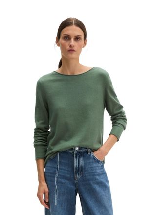 Marc O'Polo Strickpullover MARC OPOLO aus softem Schurwolle-Mix, Damen, Gr. XXL, gr&uuml;n (quiet pine), Obermaterial: 50% Schurwolle, 33% Viskose, 17% Polyamid, unifa